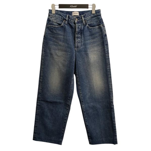 タナカ TANAKATHE CROP JEAN TROUSERS デニムパンツ【ランク】「中古品・比較的綺麗な商品」【詳細説明】タナカのTHE CROP JEAN TROUSERS デニムパンツです。【M/L/U】レディース【表記サイズ】2...