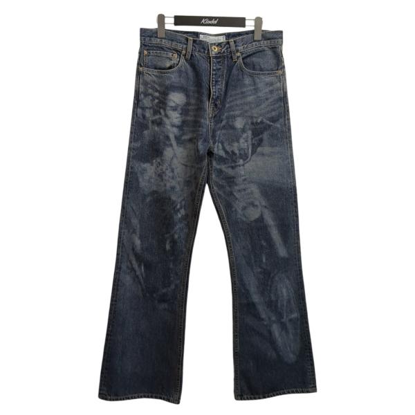 ダイリク DAIRIKULASER PRINTED DENIM PANTS デニムパンツ 25SS ER-2【ランク】「中古品・比較的綺麗な商品」【詳細説明】ダイリクのLASER PRINTED DENIM PANTS デニムパンツ 25S...