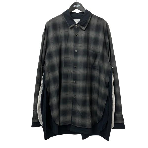 シュタイン steinOVERSIZED LAYERED SHIRT シャツ ST．547-2【ランク】「中古品・比較的綺麗な商品」【詳細説明】シュタインのOVERSIZED LAYERED SHIRT シャツ ST．547-2です。【M/...