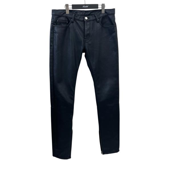ミニマル MNMLフェイクレザーパンツ【ランク】「中古品・比較的綺麗な商品」【詳細説明】ミニマルのフェイクレザーパンツです。【M/L/U】メンズ【表記サイズ】32【詳細サイズ】ウエスト：約93ｃｍ股上　　：約24ｃｍレングス：約81ｃｍもも...