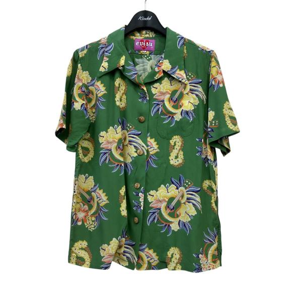 エヴィスドンナ EVISU DONNAアロハシャツ【ランク】「中古品・比較的綺麗な商品」【詳細説明】エヴィスドンナのアロハシャツです。【M/L/U】レディース【表記サイズ】2【詳細サイズ】着丈：約62ｃｍ肩幅：約38ｃｍ袖丈：約21ｃｍ身幅...