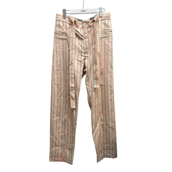 ミドリカワ Midorikawaストライプパンツ MID19AW-P03B【ランク】「中古品・比較的綺麗な商品」【詳細説明】ミドリカワのストライプパンツ MID19AW-P03Bです。【M/L/U】メンズ【表記サイズ】M【詳細サイズ】ウエス...