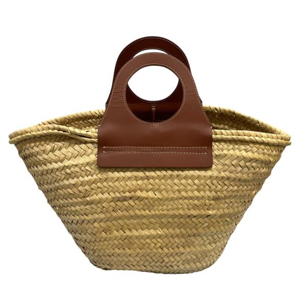 ヘリュー HEREUStraw tote bag cabas カゴバッグ【ランク】「中古品・比較的綺麗な商品」【詳細説明】ヘリューのStraw tote bag cabas カゴバッグです。【M/L/U】レディース【詳細サイズ】縦幅：約32...