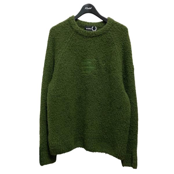ラフシモンズ×フレッドペリー RAF SIMONS×FRED PERRYFluffy Knit Jumper ロゴ刺繍ニット SK6518【ランク】「中古品・比較的綺麗な商品」【詳細説明】ラフシモンズ×フレッドペリーのFluffy Knit...
