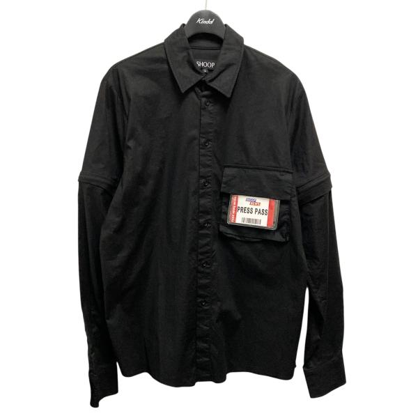 シュープ shoop長袖シャツ【ランク】「中古品・比較的綺麗な商品」【詳細説明】シュープの長袖シャツです。【M/L/U】メンズ【表記サイズ】L【詳細サイズ】着丈：約74ｃｍ肩幅：約45ｃｍ袖丈：約68ｃｍ身幅：約55ｃｍ裾幅：約59ｃｍ【付...