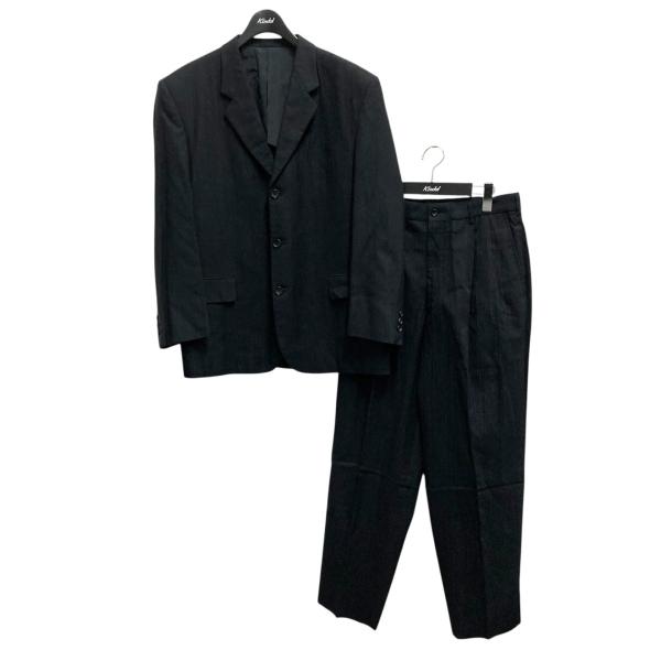 コムデギャルソンオム COMME des GARCONS HOMMEセットアップスーツ HJ 02009S／HP 02008S【ランク】「中古品・比較的綺麗な商品」【詳細説明】コムデギャルソンオムのセットアップスーツ HJ 02009S／H...