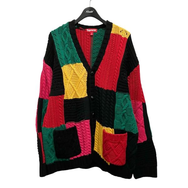 シュプリーム SupremePatchwork Cable Knit Cardigan ニットカーディガン【ランク】「中古品・比較的綺麗な商品」【詳細説明】シュプリームのPatchwork Cable Knit Cardigan ニットカー...