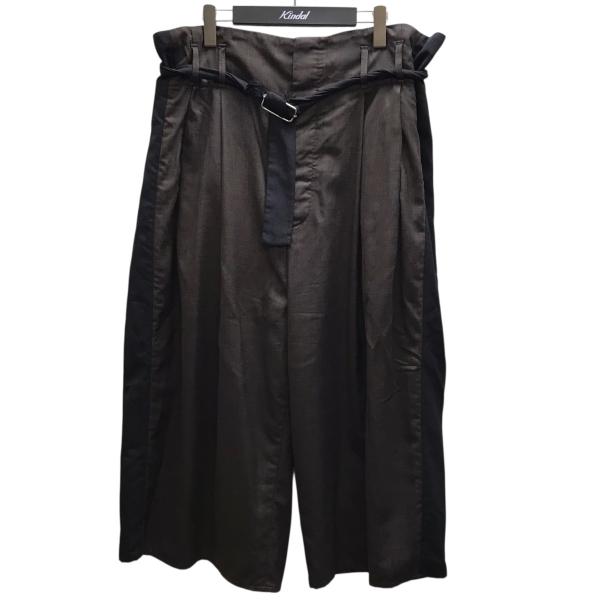 ヘドメイナー Hed Maynerワイドパンツ【ランク】「中古品・比較的綺麗な商品」【詳細説明】ヘドメイナーのワイドパンツです。【M/L/U】メンズ【表記サイズ】XS【詳細サイズ】ウエスト：約100ｃｍ股上　　：約52ｃｍレングス：約46ｃ...