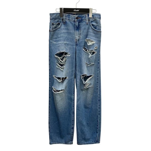 リーバイスプレミアム LEVI’S PReMIUMBAGGY DAD クラッシュ加工 デニムパンツ【ランク】「中古品・比較的綺麗な商品」【詳細説明】リーバイスプレミアムのBAGGY DAD クラッシュ加工 デニムパンツです。【M/L/U】レ...