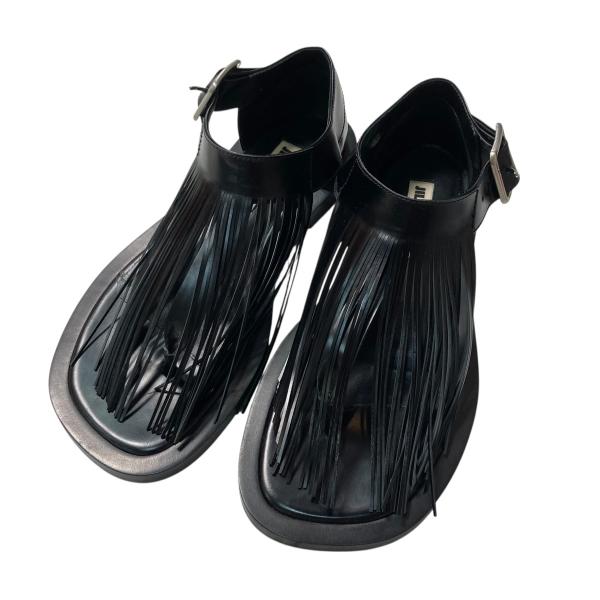 ジルサンダー JIL SANDERフリンジサンダル【ランク】「中古品・比較的綺麗な商品」【詳細説明】ジルサンダーのフリンジサンダルです。【M/L/U】レディース【表記サイズ】36  1/2【詳細サイズ】全高　　　：約7ｃｍソール全長：約26...