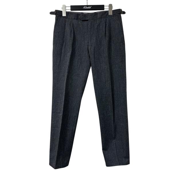 ジェルマーノ GERMANOSA2P BLACK DENIM サイドバックル付スラックス 24 23 0433 081【ランク】「中古品・比較的綺麗な商品」【詳細説明】ジェルマーノのSA2P BLACK DENIM サイドバックル付スラック...