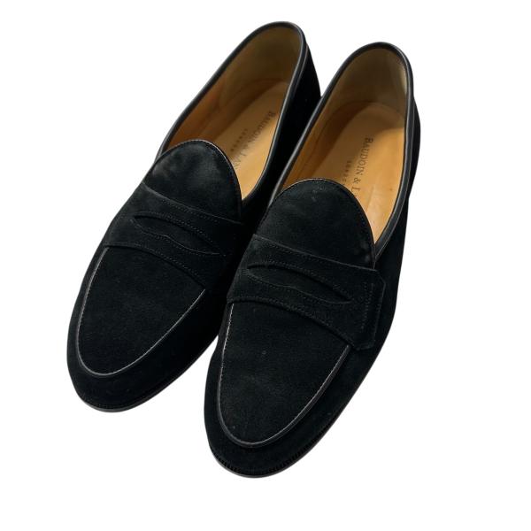 ボードイン アンド ランジ BAUDOIN＆LANGEスエード ローファー【ランク】「中古品・比較的綺麗な商品」【詳細説明】ボードイン アンド ランジのスエード ローファーです。【M/L/U】メンズ【表記サイズ】40【詳細サイズ】全高　　　...