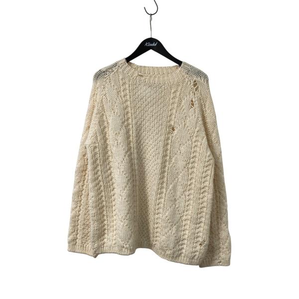 メゾンマルジェラ Maison Margiela21AW destroyed wool sweater 厚手ケーブル編みニット S50GP0252 S17833【ランク】「中古品・比較的綺麗な商品」【詳細説明】メゾンマルジェラの21AW d...