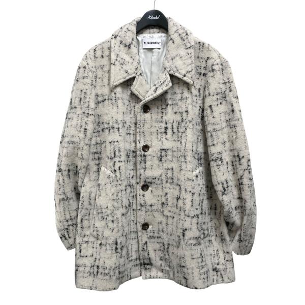 アタッチメント ATTACHMENT22AW SPLASHED TWEED HALF COAT ツイードコート AC22 059【ランク】「中古品・比較的綺麗な商品」【詳細説明】アタッチメントの22AW SPLASHED TWEED HAL...