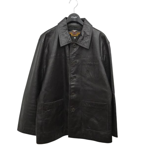 ハーレーダビッドソン HARLEY-DAVIDSONホースハイド カーコート レザーコート【ランク】「中古品・比較的綺麗な商品」【詳細説明】ハーレーダビッドソンのホースハイド カーコート レザーコートです。【M/L/U】メンズ【表記サイズ】...