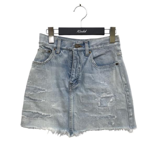 サンローランパリ Saint Laurent ParisRepaired Denim Mini Skirt デニムスカート【ランク】「中古品・比較的綺麗な商品」【詳細説明】サンローランパリのRepaired Denim Mini Skirt...