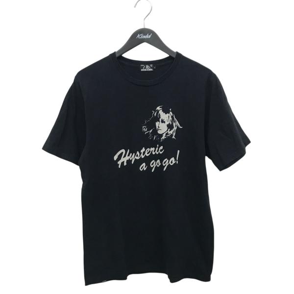 ヒステリックグラマー Hysteric Glamour半袖カットソー【ランク】「中古品・比較的綺麗な商品」【詳細説明】ヒステリックグラマーの半袖カットソーです。【M/L/U】メンズ【表記サイズ】L【詳細サイズ】着丈：約68ｃｍ肩幅：約41ｃ...