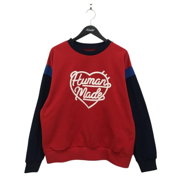 ヒューマンメイド HUMAN MADEトレーナー【ランク】「中古品・比較的綺麗な商品」【詳細説明】ヒューマンメイドのトレーナーです。【M/L/U】メンズ【表記サイズ】XL【詳細サイズ】着丈：約65ｃｍ肩幅：約55ｃｍ袖丈：約55ｃｍ身幅：約...