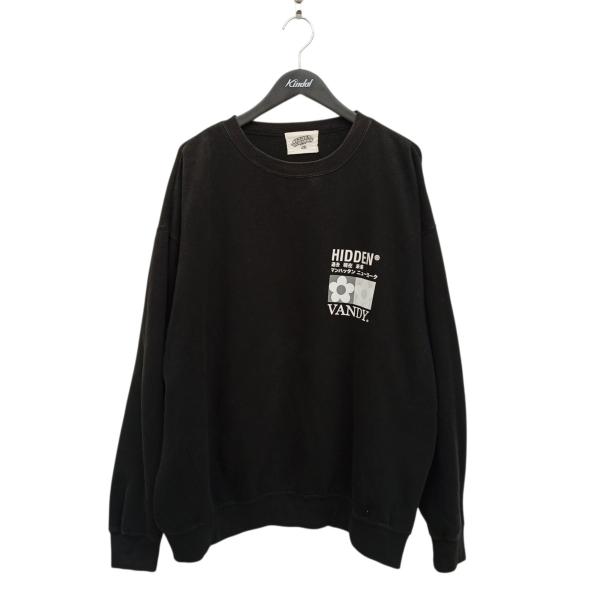 ヒドゥン ニューヨーク HIDDEN NY×vandyトレーナー【ランク】「中古品・比較的綺麗な商品」【詳細説明】ヒドゥン ニューヨークのトレーナーです。【M/L/U】メンズ【表記サイズ】XL【詳細サイズ】着丈：約69ｃｍ肩幅：約65ｃｍ袖...