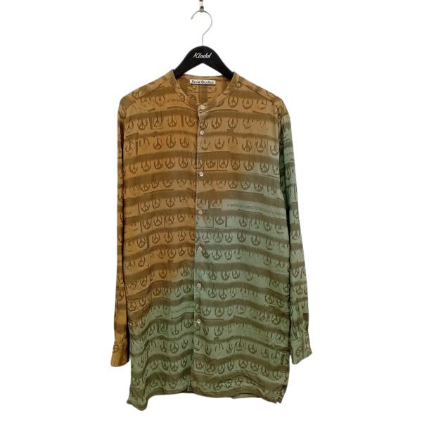 アクネストゥディオズ ACNE STUDIOS総柄 ロング丈 バンドカラーシャツ SHIR000520【ランク】「中古品・比較的綺麗な商品」【詳細説明】アクネストゥディオズの総柄 ロング丈 バンドカラーシャツ SHIR000520です。【M...