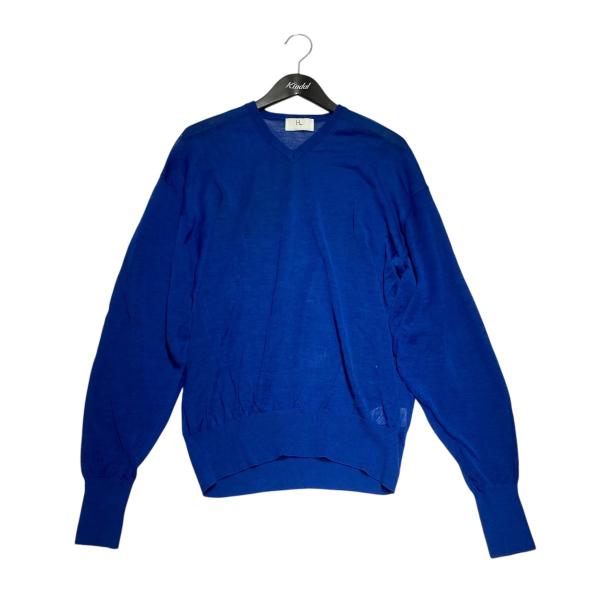 ヘリル HERILLRamie Highgauge V-neck Vネックニット 22-080-HL-8110-1【ランク】「中古品・比較的綺麗な商品」【詳細説明】ヘリルのRamie Highgauge V-neck Vネックニット 22-...