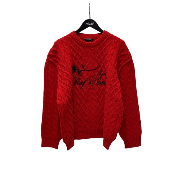 ラフシモンズ RAF SIMONS19AW PRINTED ARAN KNIT SWEATER クルーネックニット【ランク】「新古品・タグ付きや未使用に近いUSED品」【詳細説明】ラフシモンズの19AW PRINTED ARAN KNIT ...
