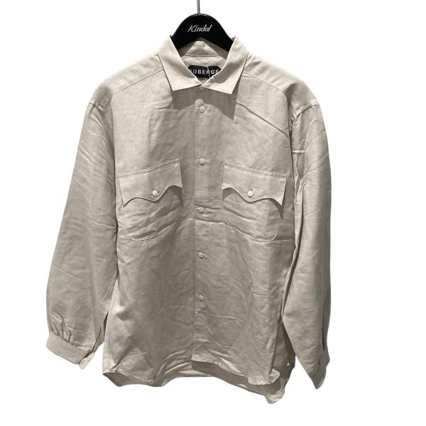 オーベルジュ AUBERGEBRASSAI リネンコットン  ダブルポケット シャツ【ランク】「中古品・比較的綺麗な商品」【詳細説明】オーベルジュのBRASSAI リネンコットン  ダブルポケット シャツです。【M/L/U】メンズ【表記サイ...