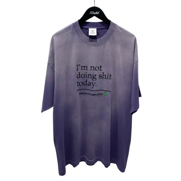 ヴェトモン VETEMENTSIm Not Doing Shit Today Tシャツ UE63TR320L【ランク】「新古品・タグ付きや未使用に近いUSED品」【詳細説明】ヴェトモンのIm Not Doing Shit Today Tシャ...