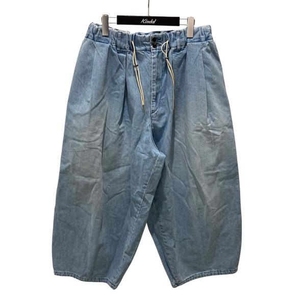 シアージ Sillagecircular pants denim bleached ワイドパンツ【ランク】「中古品・比較的綺麗な商品」【詳細説明】シアージのcircular pants denim bleached ワイドパンツです。【M/...