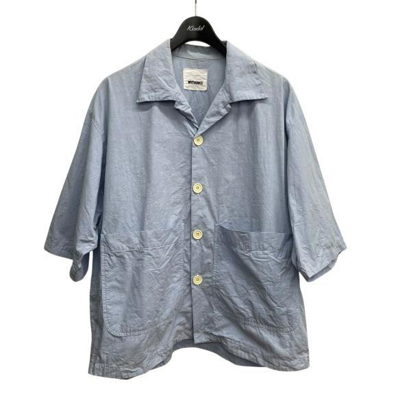マイシンクス MYTHINKS半袖ワイドシャツ【ランク】「中古品・汚れ、ダメージのある商品」【詳細説明】マイシンクスの半袖ワイドシャツです。【M/L/U】メンズ【表記サイズ】XS【詳細サイズ】着丈：約67ｃｍ肩幅：約55ｃｍ袖丈：約33ｃｍ...