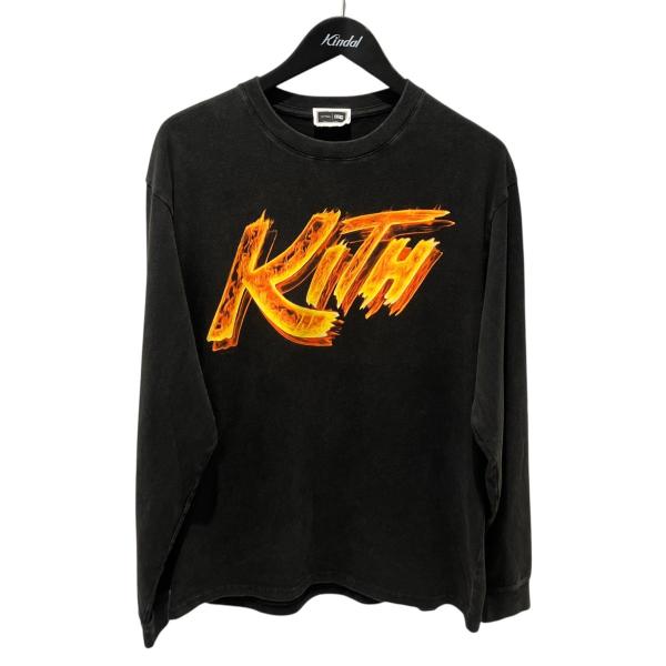 キス KITH×CAPCOM Street Fighter Flame Vintage Tee 長袖カットソー【ランク】「中古品・比較的綺麗な商品」【詳細説明】キスの×CAPCOM Street Fighter Flame Vintage ...