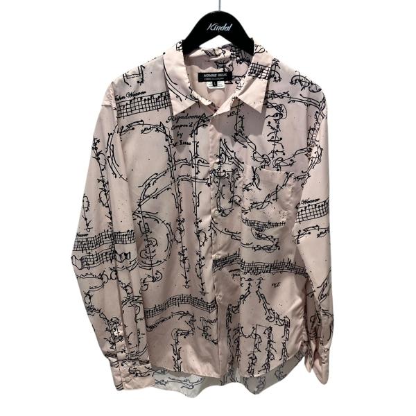 コムデギャルソンオムドゥ COMME des GARCONS HOMME DEUX音符柄 総柄シャツ 総柄シャツ DE-B059【ランク】「中古品・比較的綺麗な商品」【詳細説明】コムデギャルソンオムドゥの音符柄 総柄シャツ 総柄シャツ DE...