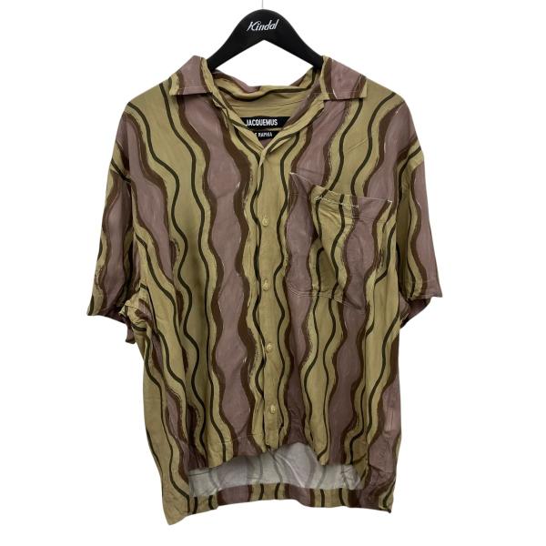 ジャックムス JACQUEMUS総柄シャツ【ランク】「中古品・比較的綺麗な商品」【詳細説明】ジャックムスの総柄シャツ です。【M/L/U】メンズ【表記サイズ】46【詳細サイズ】着丈：約66ｃｍ肩幅：約50ｃｍ袖丈：約22ｃｍ身幅：約54ｃｍ...