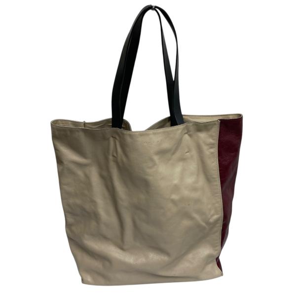 マルニ MARNIMUSEO SOFT ツートンレザーバッグ【ランク】「中古品・比較的綺麗な商品」【詳細説明】マルニのMUSEO SOFT ツートンレザーバッグです。【M/L/U】レディース【表記サイズ】-【詳細サイズ】縦幅：約40ｃｍ横幅...