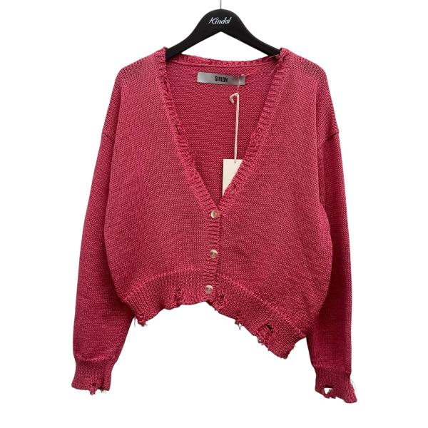 シーロン SIIILONGrunge airy knit cardigan ダメージ加工カーディガン【ランク】「新古品・タグ付きや未使用に近いUSED品」【詳細説明】シーロンのGrunge airy knit cardigan ダメージ加工...