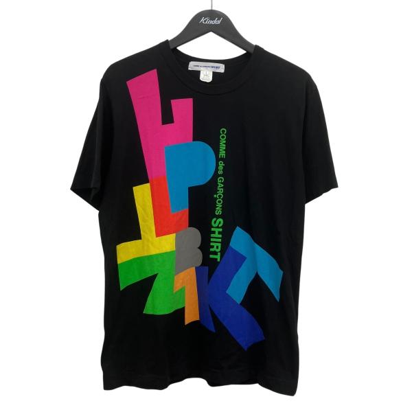 コムデギャルソンシャツ COMME des GARCONS SHIRTcotton plain poplin with print digital print C t-shirt-24 プリントTシャツ【ランク】「中古品・比較的綺麗な商品」...