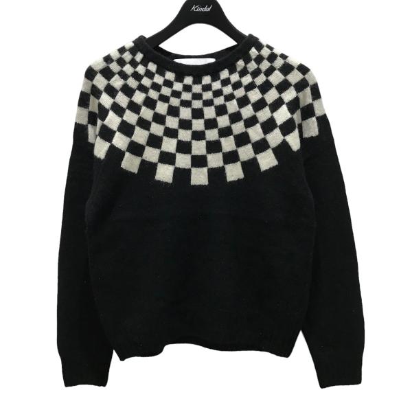 ホワイトマウンテニアリング WHITE MOUNTAINEERING×FRAGMENTチェッカーフラグニット WM1673614【ランク】「中古品・比較的綺麗な商品」【詳細説明】ホワイトマウンテニアリングのチェッカーフラグニット WM167...