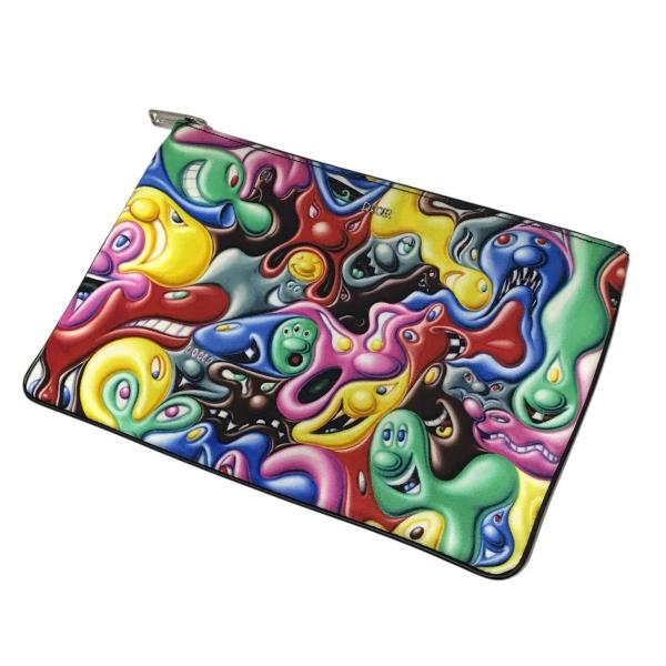 ディオール DIOR×Kenny Scharfグラフィックプリント クラッチバッグ【ランク】「中古品・比較的綺麗な商品」【詳細説明】ディオールのグラフィックプリント クラッチバッグです。【M/L/U】ユニセックス【詳細サイズ】縦幅：約17ｃ...