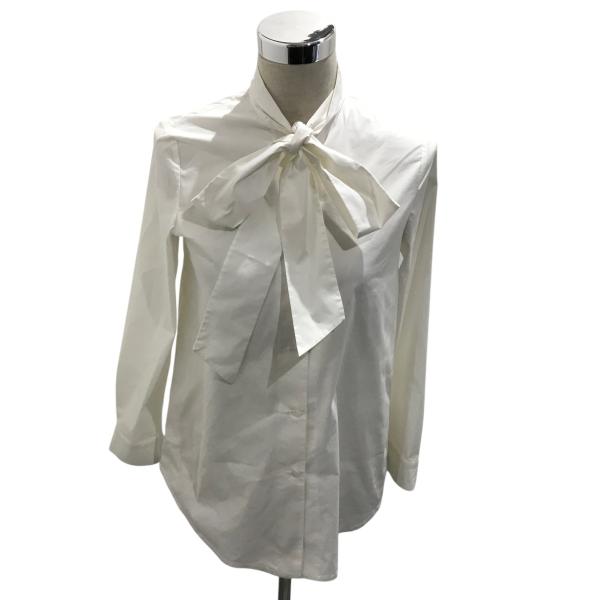 ユノイア eunoia【tie neck shirt】 ボウタイブラウス【ランク】「中古品・比較的綺麗な商品」【詳細説明】ユノイアの【tie neck shirt】 ボウタイブラウスです。【M/L/U】レディース【詳細サイズ】着丈：約67ｃ...