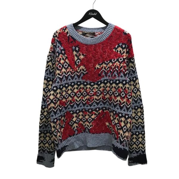 アンダースンベル Andersson Bell総柄ニット【ランク】「中古品・比較的綺麗な商品」【詳細説明】アンダースンベルの総柄ニットです。【M/L/U】メンズ【表記サイズ】L【詳細サイズ】着丈：約66ｃｍ肩幅：約55ｃｍ袖丈：約66ｃｍ身...