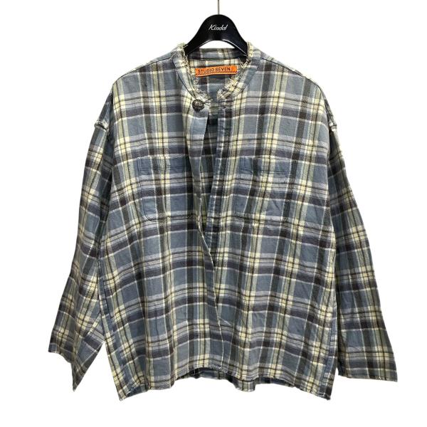 スタジオセブン STUDIO SEVENチェックシャツ 70864389【ランク】「中古品・汚れ、ダメージのある商品」【詳細説明】スタジオセブンのチェックシャツ 70864389です。【M/L/U】メンズ【表記サイズ】M【詳細サイズ】着丈：...