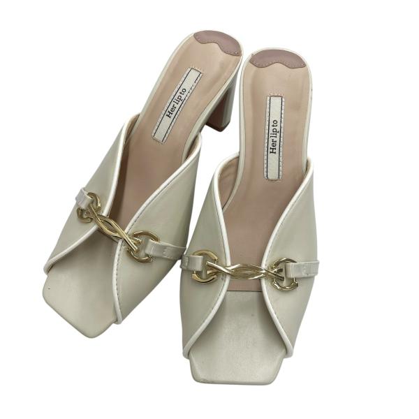 ハーリップトゥ Her lip toToe Mules サンダル【ランク】「中古品・汚れ、ダメージのある商品」【詳細説明】ハーリップトゥのToe Mules サンダルです。【M/L/U】レディース【表記サイズ】表記なし【詳細サイズ】全高　　...