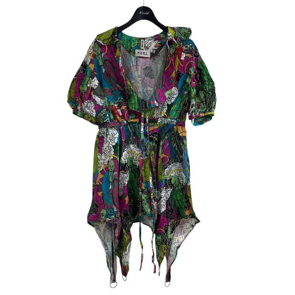 キディル KIDILLBUDDAH ワンピース【ランク】「中古品・比較的綺麗な商品」【詳細説明】キディルのBUDDAH ワンピース です。【M/L/U】メンズ【表記サイズ】Free【詳細サイズ】着丈：約95ｃｍ肩幅：約48ｃｍ袖丈：約21ｃ...