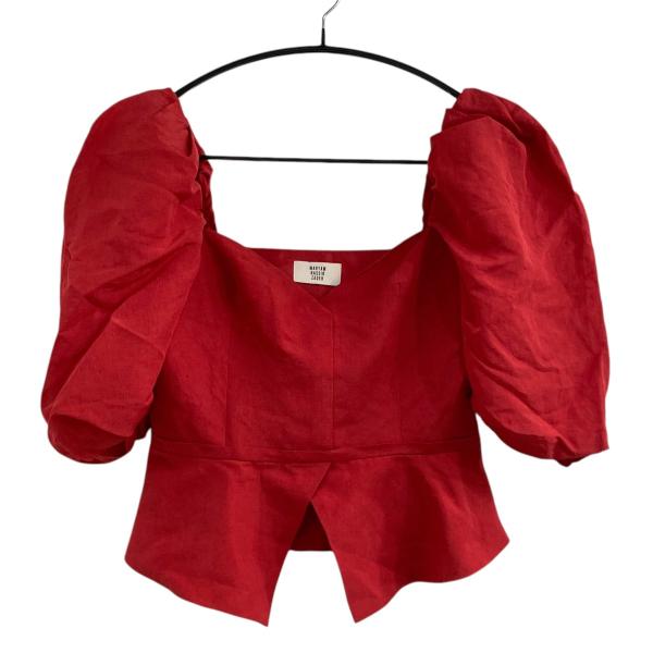 マリアム ナッシアー ザデー MARYAM NASSIR ZADAHリネンシルクパフスリーブトップ【ランク】「中古品・比較的綺麗な商品」【詳細説明】マリアム ナッシアー ザデーのリネンシルクパフスリーブトップです。【M/L/U】レディース【...