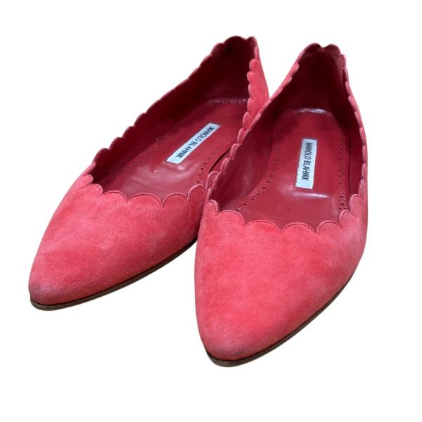 マノロブラニク Manolo Blahnikフラットシューズ【ランク】「中古品・比較的綺麗な商品」【詳細説明】マノロブラニクのフラットシューズです。【M/L/U】レディース【表記サイズ】37 1/2【詳細サイズ】全高　　　：約8ｃｍソール全...