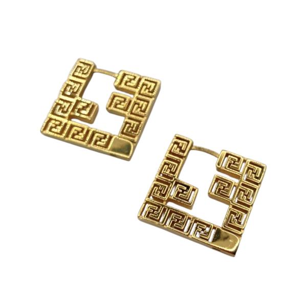 フェンディ×ヴェルサーチ FENDI×VERSACEゴールドモノグラムピアス【ランク】「中古品・比較的綺麗な商品」【詳細説明】フェンディ×ヴェルサーチのゴールドモノグラムピアスです。【M/L/U】ユニセックス【詳細サイズ】幅：約0．2ｃｍ横...