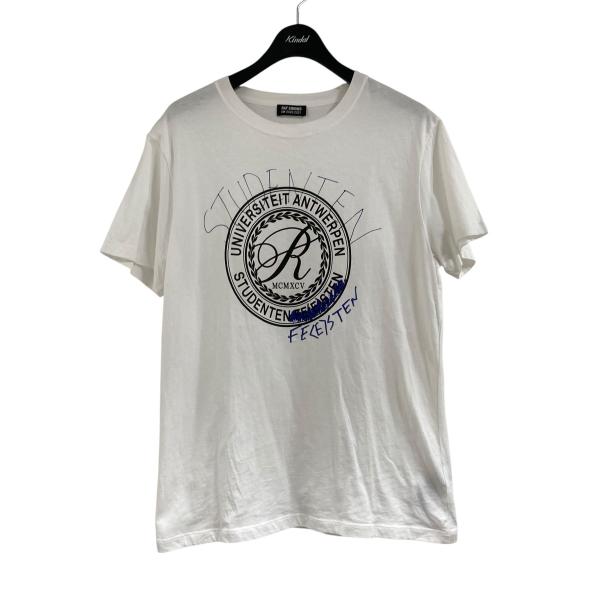 ラフシモンズ RAF SIMONSプリントTシャツ【ランク】「中古品・比較的綺麗な商品」【詳細説明】ラフシモンズのプリントTシャツです。【M/L/U】メンズ【表記サイズ】L【詳細サイズ】着丈：約68ｃｍ肩幅：約45ｃｍ袖丈：約19ｃｍ身幅：...