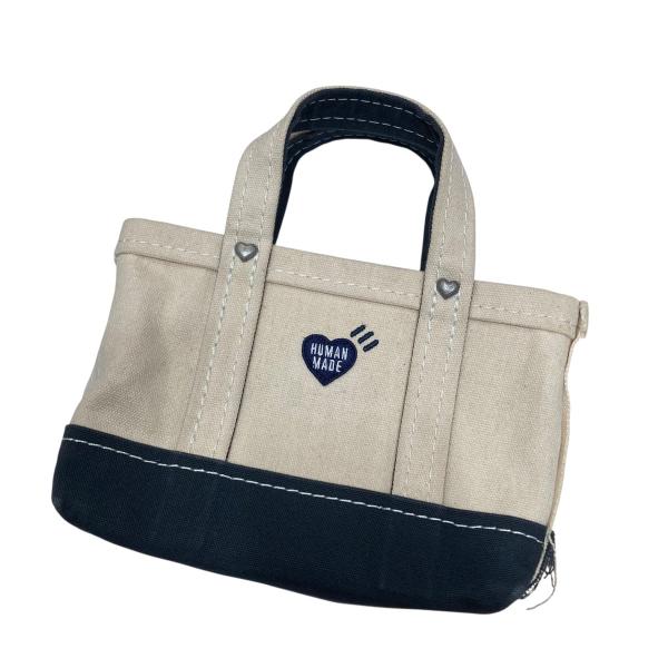 ヒューマンメイド HUMAN MADEキャンバスミニバッグ【ランク】「中古品・汚れ、ダメージのある商品」【詳細説明】ヒューマンメイドのキャンバスミニバッグです。【M/L/U】メンズ【表記サイズ】-【詳細サイズ】縦幅：約12ｃｍ横幅：約20ｃ...