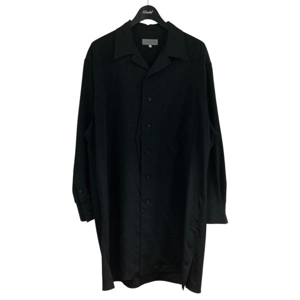 ヨウジヤマモトプールオム Yohji Yamamoto pour hommeオープンカラータキシードロングシャツ【ランク】「中古品・比較的綺麗な商品」【詳細説明】ヨウジヤマモトプールオムのオープンカラータキシードロングシャツです。【M/L/...