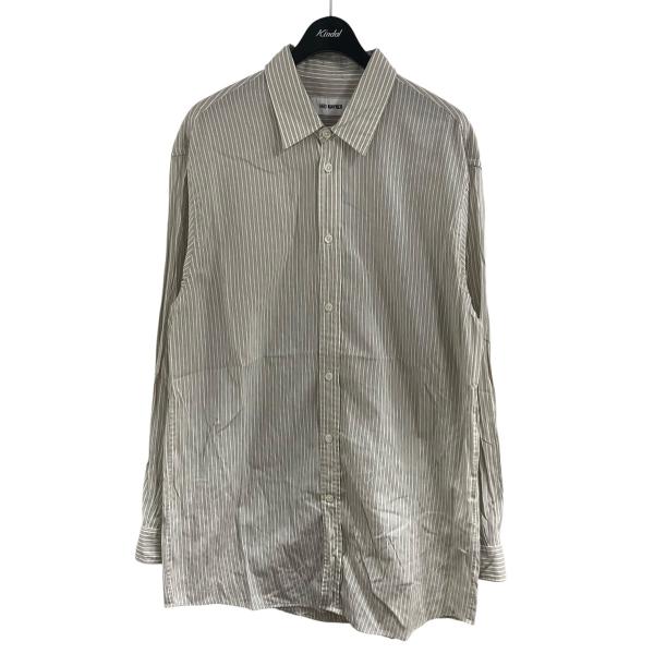 ヘドメイナー Hed Maynerストライプシャツ【ランク】「中古品・比較的綺麗な商品」【詳細説明】ヘドメイナーのストライプシャツです。【M/L/U】メンズ【表記サイズ】S【詳細サイズ】着丈：約88ｃｍ肩幅：約55ｃｍ袖丈：約63ｃｍ身幅：...